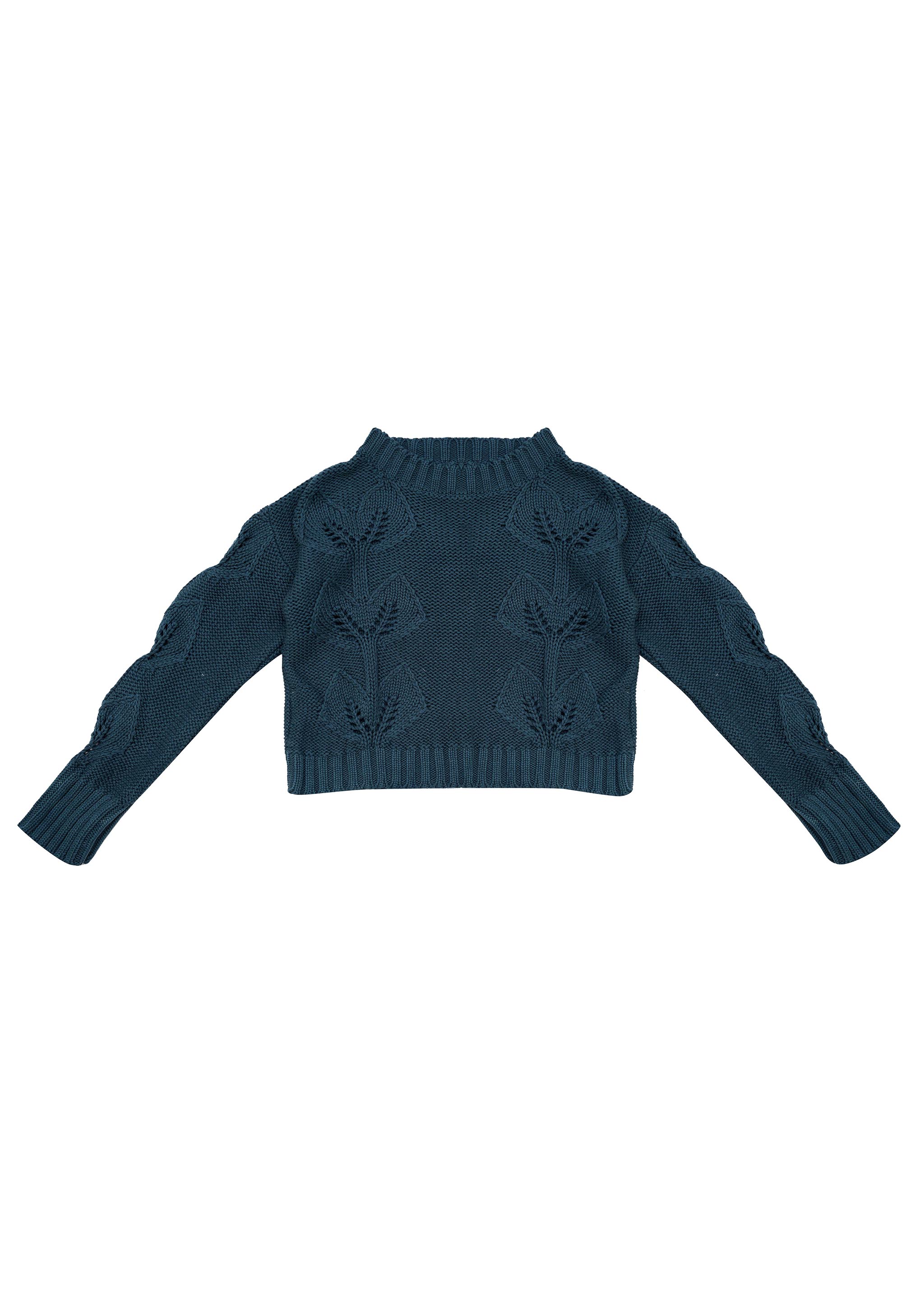Minty Knitted Jumper - Deep Sea – Bella and Lace